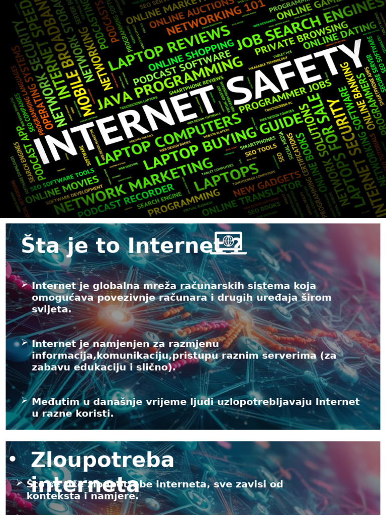 Prezentacija-Sigurnost Na Internetu | PDF