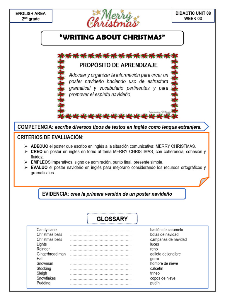 SEGUNDO Ficha de Trabajo 03 UDA 8 - 2024 | PDF | Lingüística