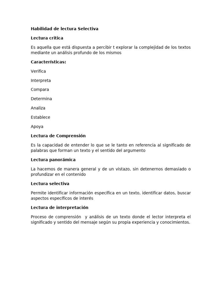 Habilidad de Lectura 23112024 | PDF