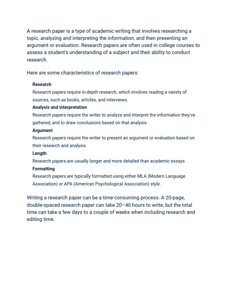 Research Paper | PDF