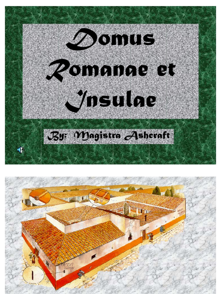 Roman House and Apartment Building | PDF | Home | Architectural Elements