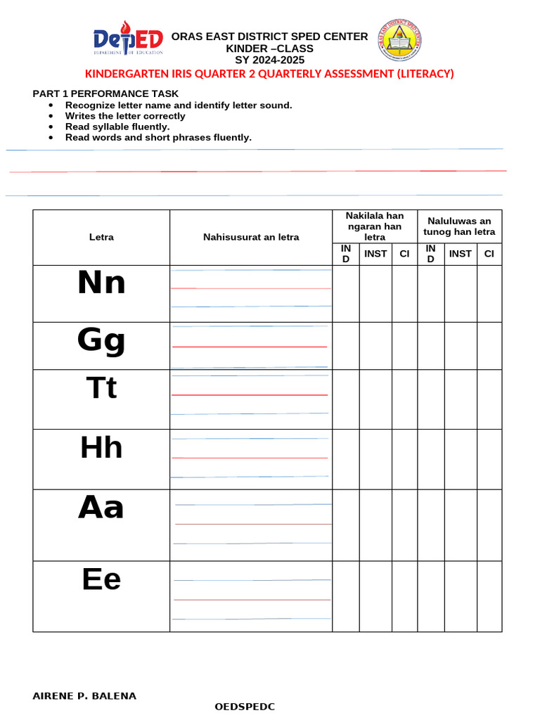 2nd Quarter Assessment 2024 | PDF