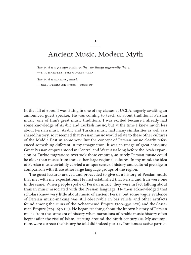 Ancient Music, Modern Myth | PDF | Persian Language | Iran
