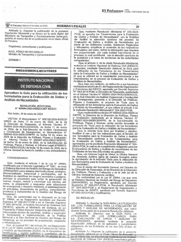 Formularios Edan de Los Sectores Regionales | PDF