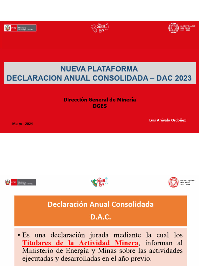 Guia Dac 2023 | PDF | Minería | Concesión (contrato)