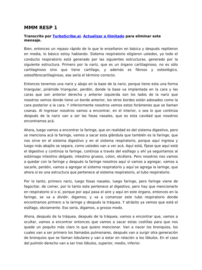 MMM Resp 1 | PDF | Pulmón | Capilar