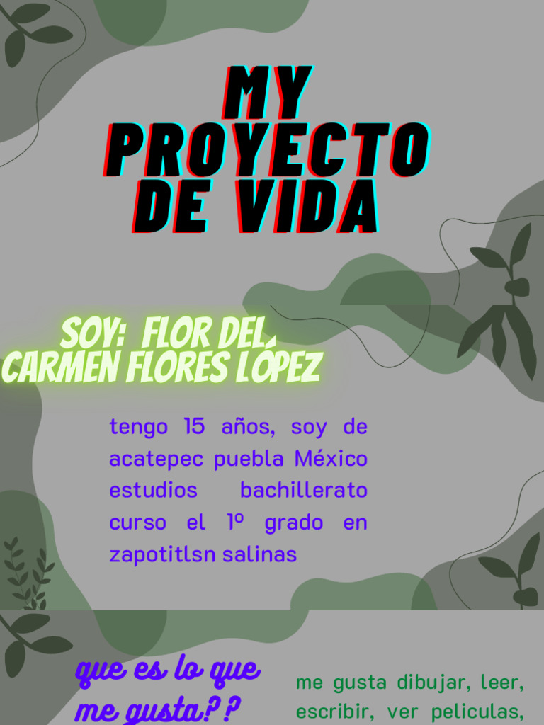 My Proyecto de Vida | PDF