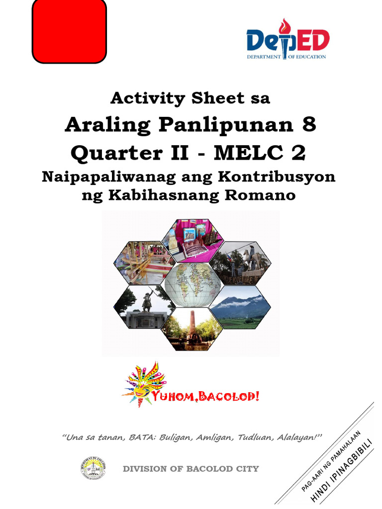 Araling Panlipunan 8 Quarter II - MELC 2: Activity Sheet Sa | PDF