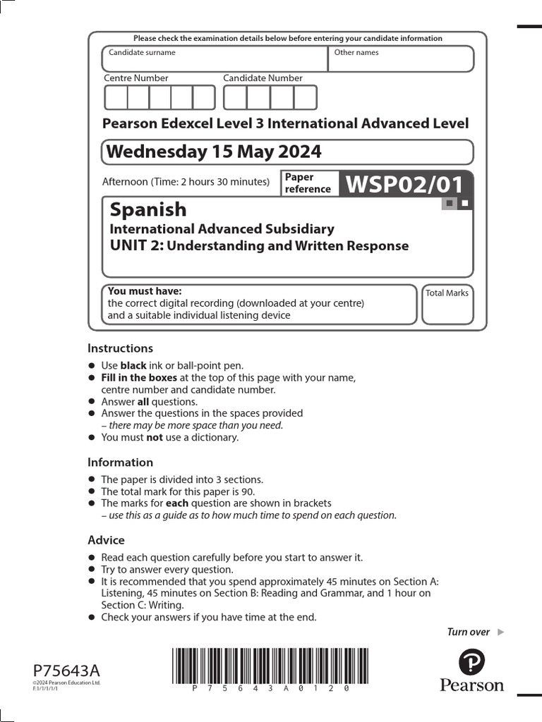 Spanish: Wednesday 15 May 2024 | PDF