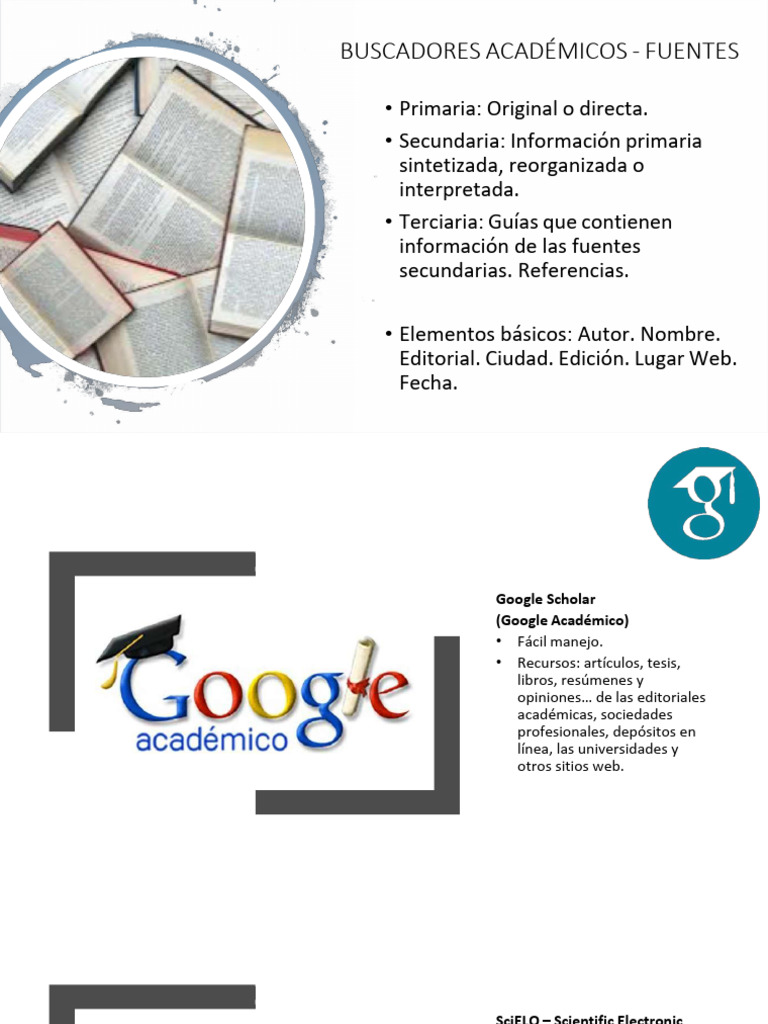 Buscadores Académicos Esenciales | PDF | Acceso abierto
