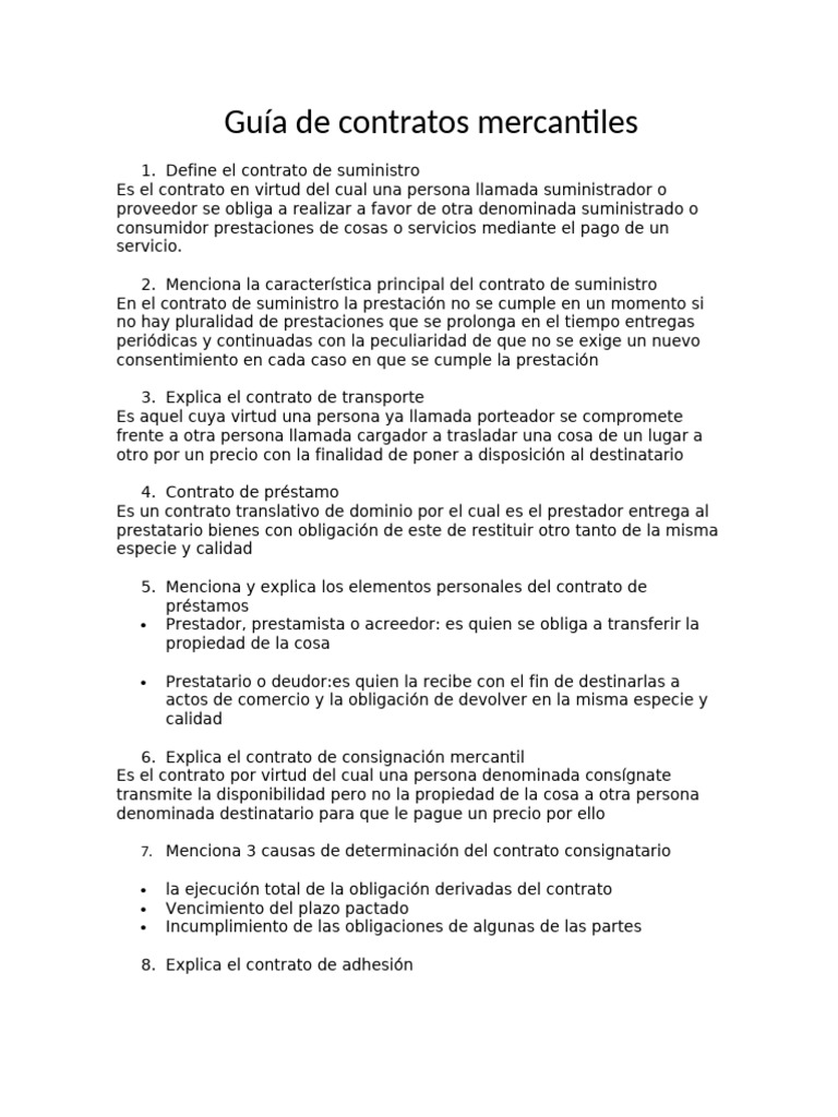 Guia de Contratos Mercantiles | PDF | Póliza de seguros | Seguro