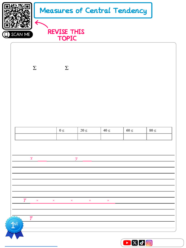 Central Tendency Exam Questions Solutions | PDF