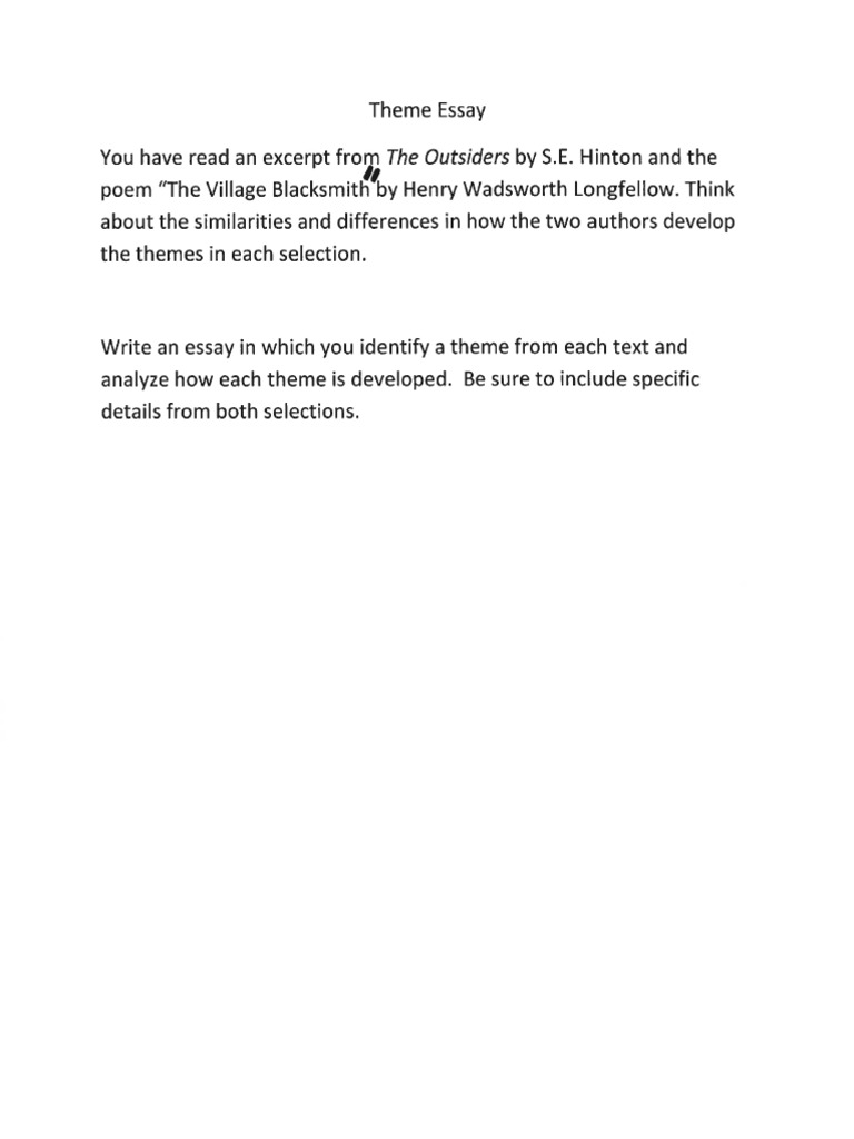 Doing An Outsiders Essay?-Here You Go. | PDF