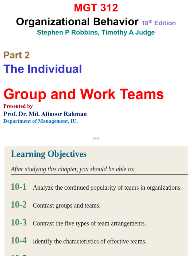 OB Chap 4 Group and Teams Final | PDF | Decision Making | Committee