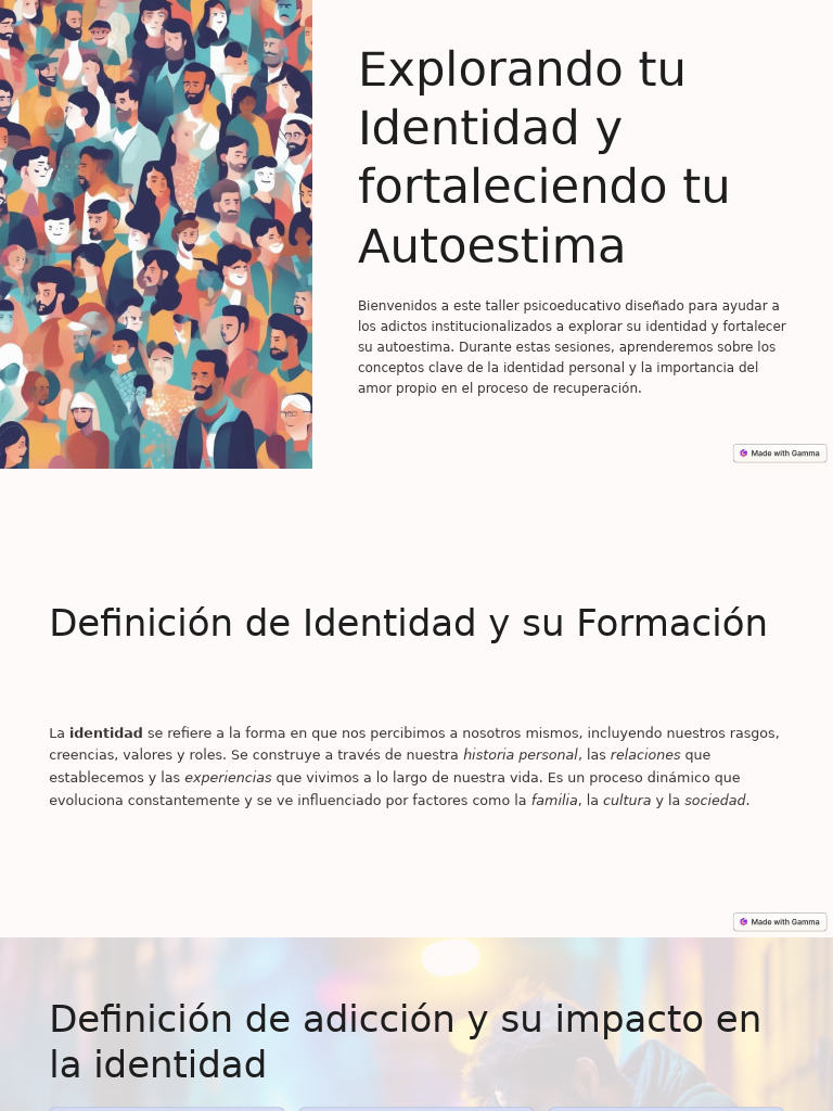 Explorando Tu Identidad y Fortaleciendo Tu Autoestima | PDF ...