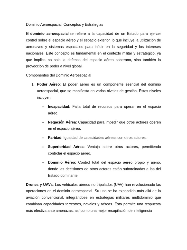 Dominio Aereoespacial | PDF | Aeroespacial | Estación Espacial ...