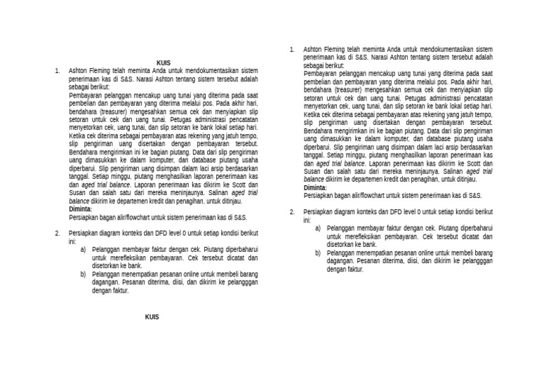 Soal Kuis 5D | PDF