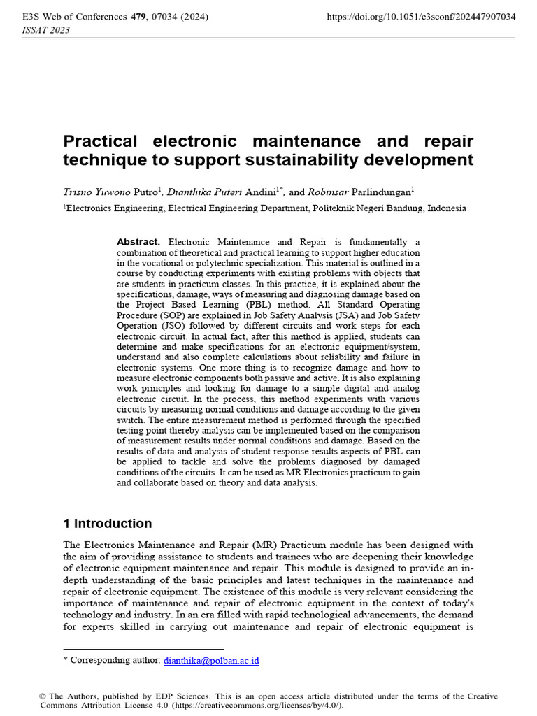 Practical Electronic Maintenance and Repair Techni | PDF | Power Supply | Rectifier