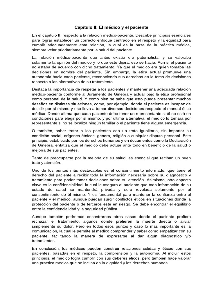 El Medico y El Paciente - Medico y Sociedad | PDF | Sociedad | Médico