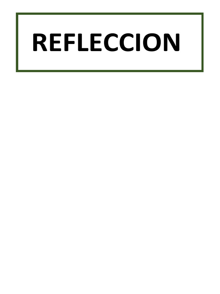 REFLECCION | PDF