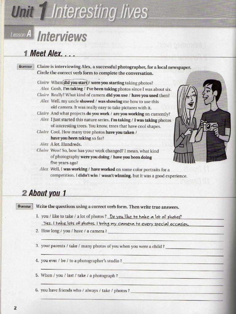 Review of Units 1-3 - Touchstone 4 | PDF