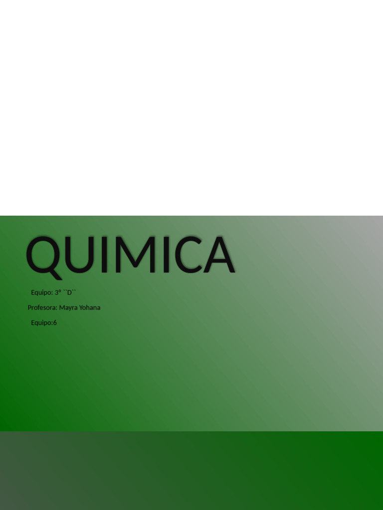 Presentacion Quimica | PDF