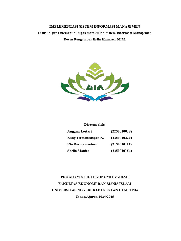 Makalah Kelompok 8 - SIM | PDF