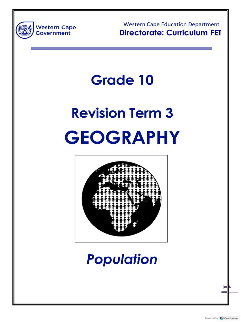 Geography Grade 10 Revision Material Term 3 and 4 - 2022 | PDF