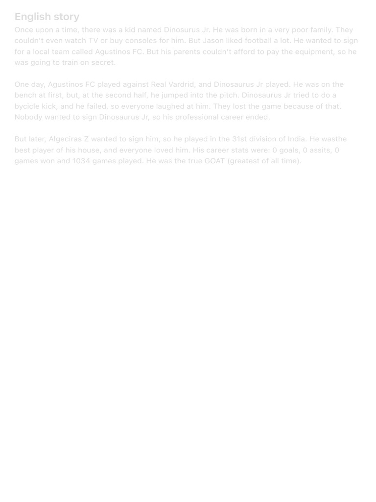 English Story | PDF