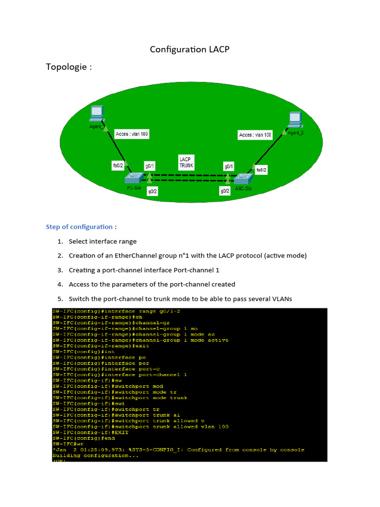 LACP Configuration Guide for Switches | PDF