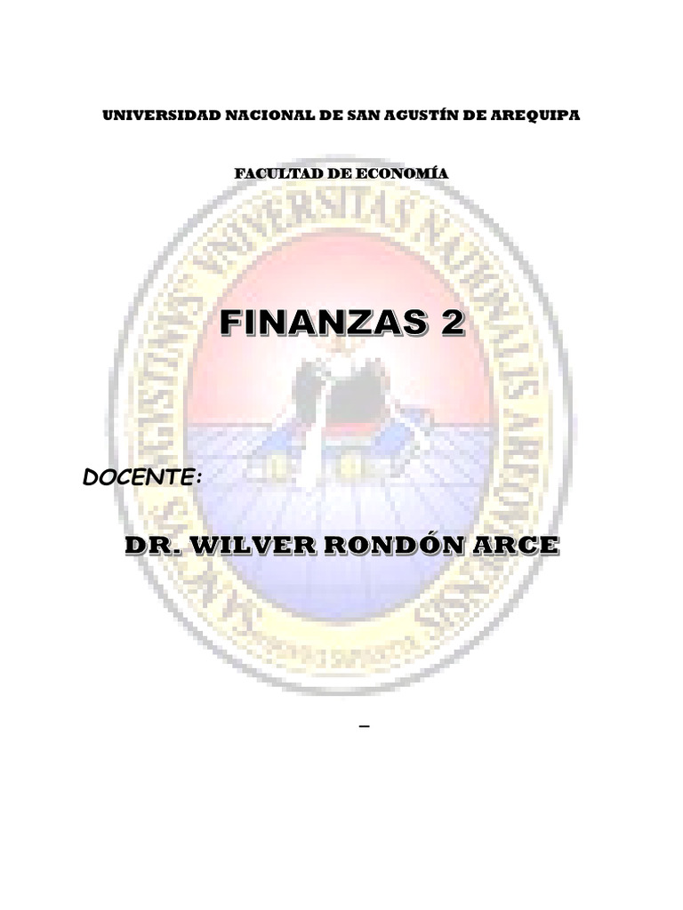 Finanzas 2 2024 (Alumnos) | PDF | Apalancamiento (Finanzas) | Compartir ...