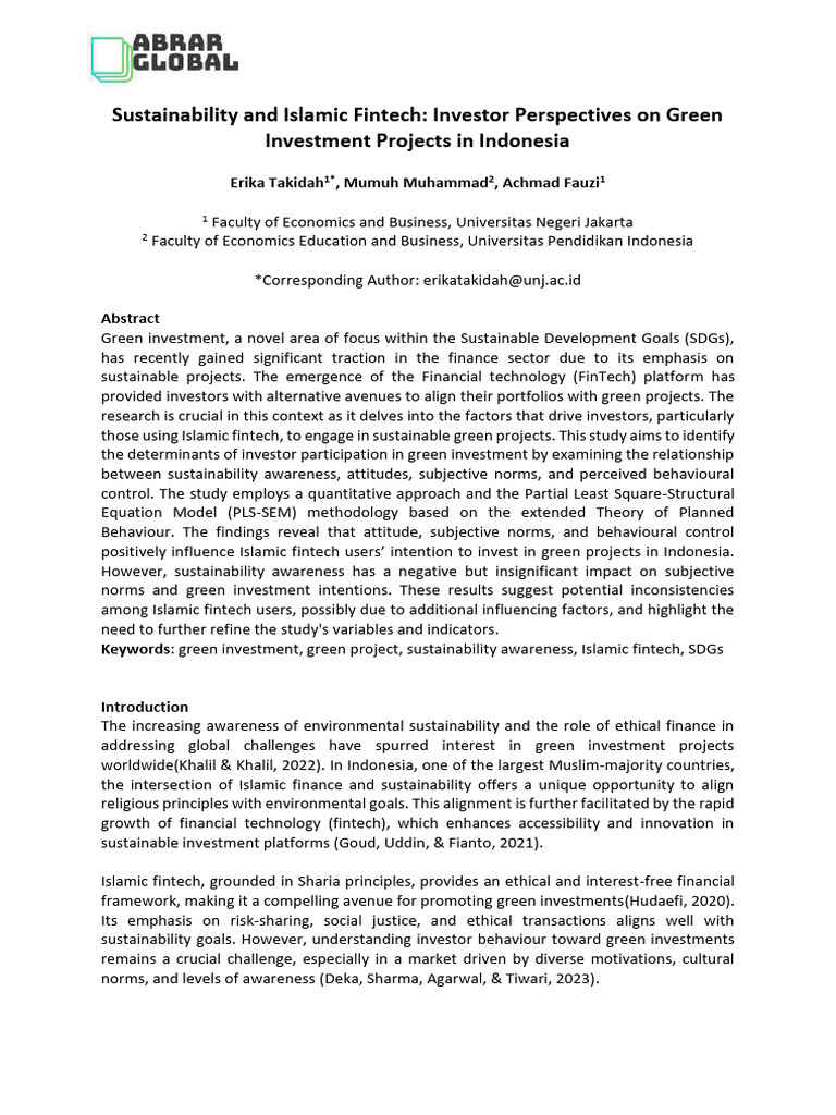 Paper CONFERENCE PROCEEDING - ICIFAM2024 II - Compressed | PDF | Intention | Attitude (Psychology)