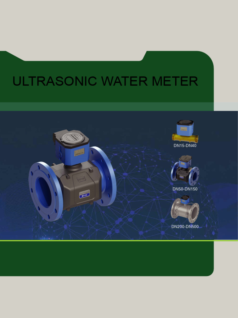 Ultrasonic Water Meter-EnG | PDF | Water | Ultrasound