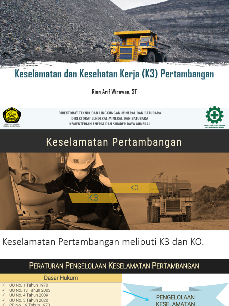 0 K3 Pertambangan | PDF