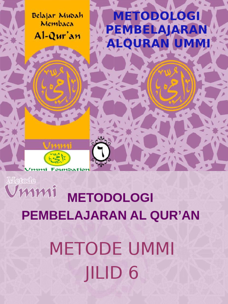 Presentasi Materi Ummi Jilid 6 - Metode Ummi Indonesia | PDF