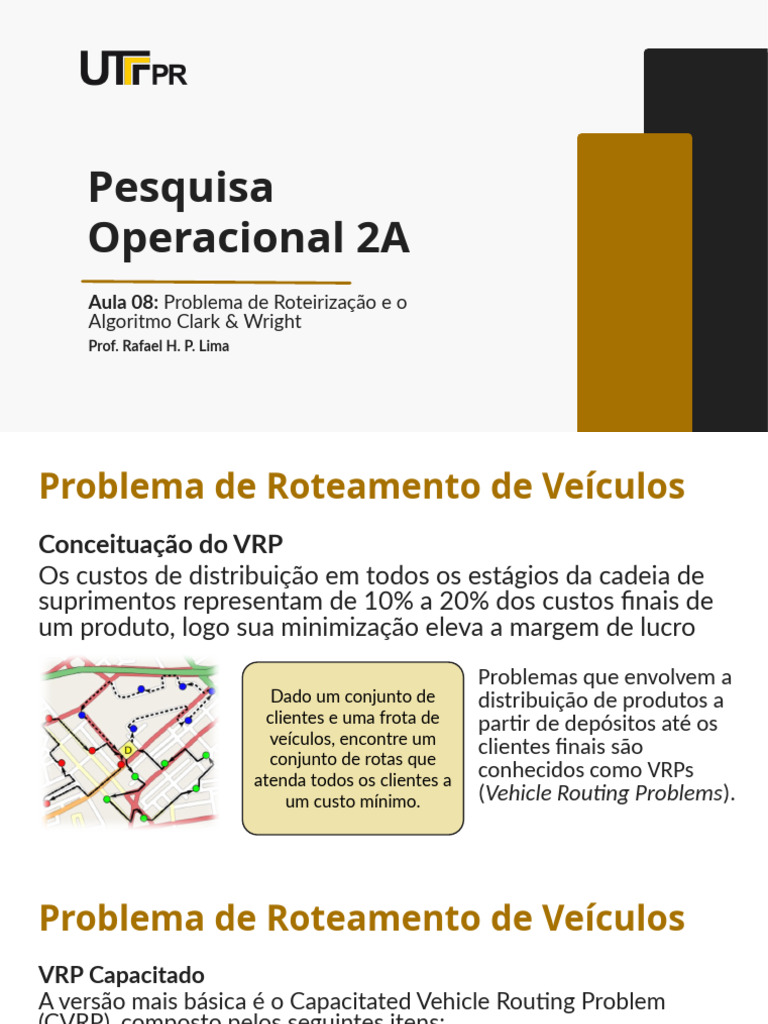 Algoritmo Clark & Wright no VRP | PDF | Algoritmos | Roteamento