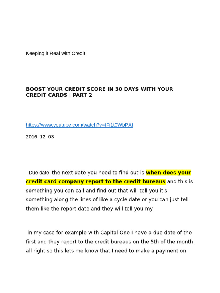Keeping it Real with Credit | PDF | Credit Card | Credit