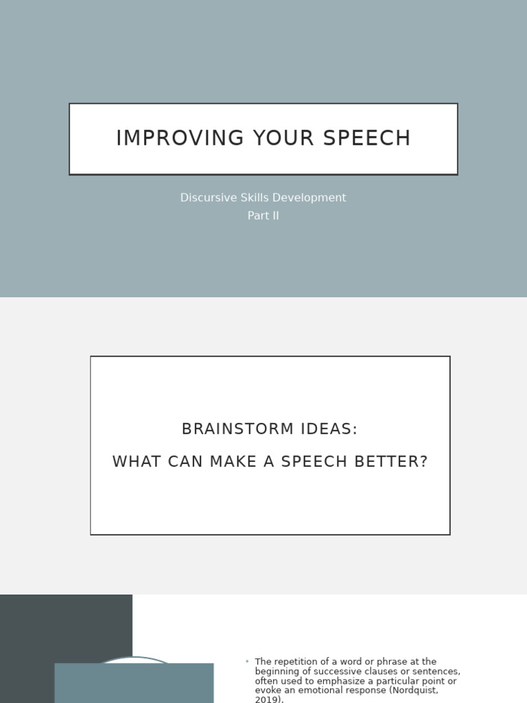 Enhance Your Speech with Techniques | PDF | Speech | Linguistics