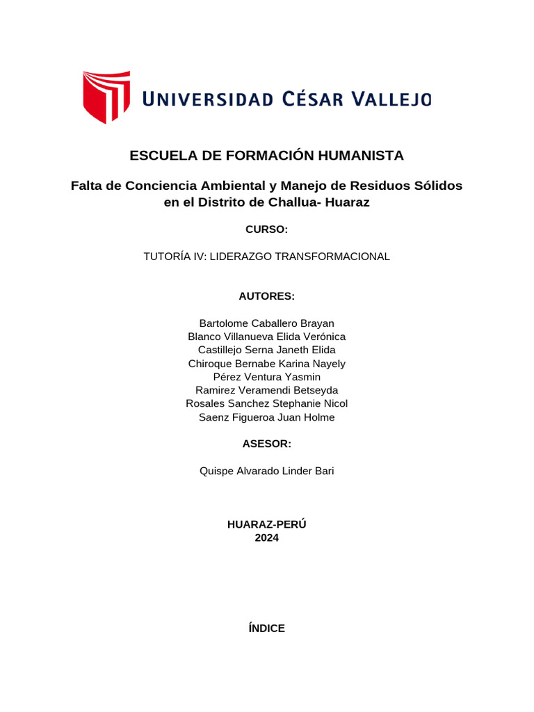Proyecto Pac de Tutoria Iv | PDF | Residuos | Sustentabilidad