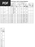 School Register for Grade 6 Students | PDF