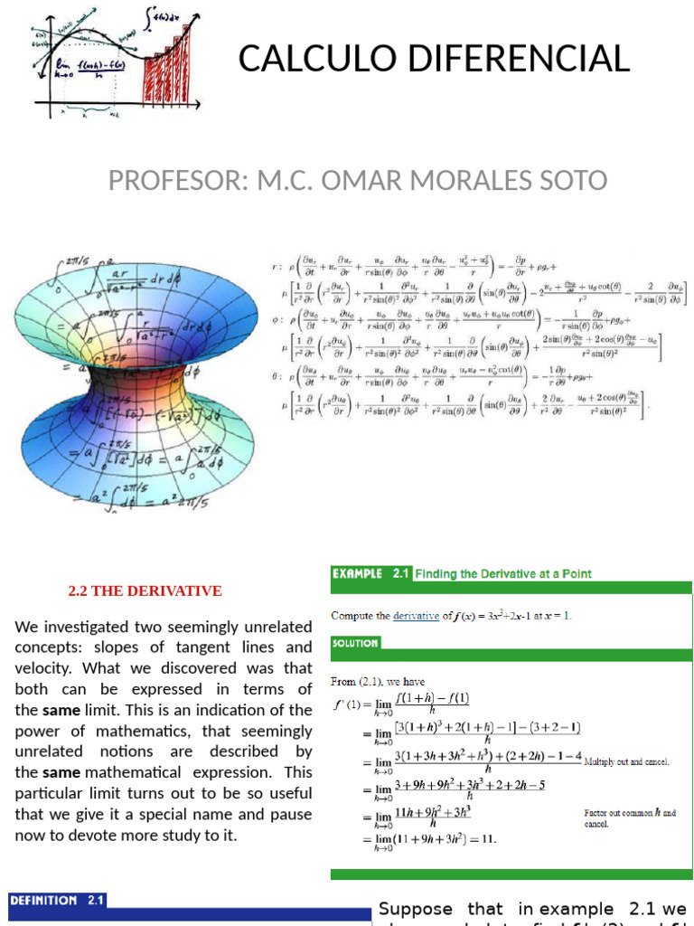 Clase - Calculo Diferencial | PDF | Geometría | Geometría algebraica