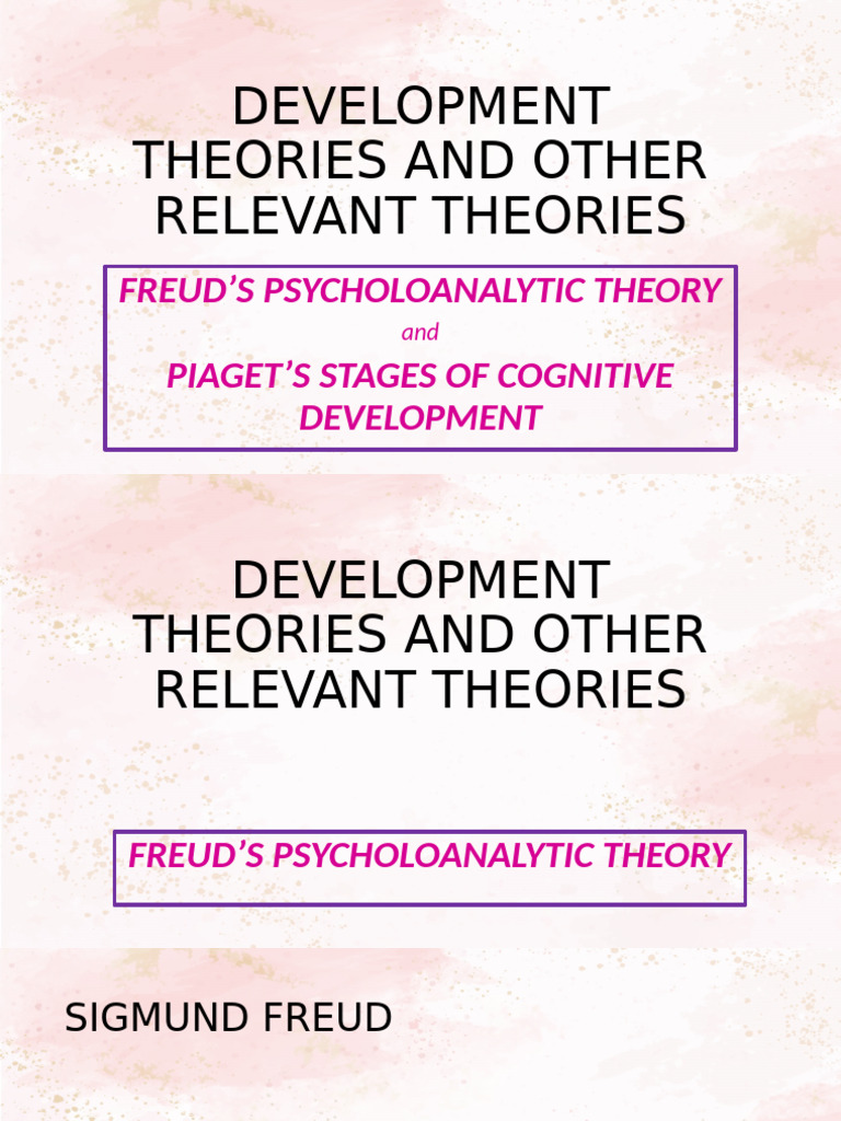 Freud Psychoanalytic Theory | PDF