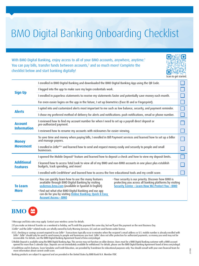 Digital Banking Onboarding Checklist | PDF | Financial Services | Computing