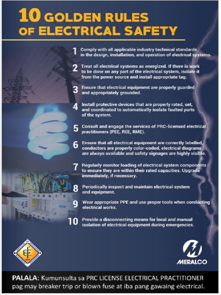1012 Golden Rule of Electrical Safety | PDF