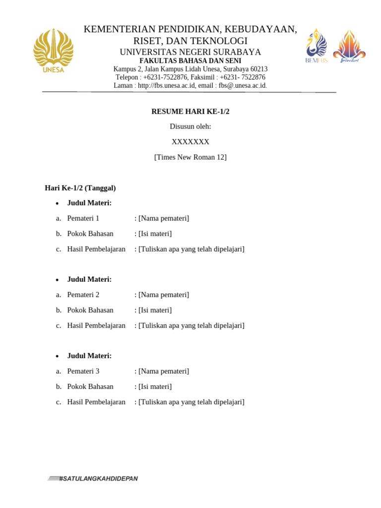 TUGAS RESUME [LKMM-TM] TERBARU | PDF