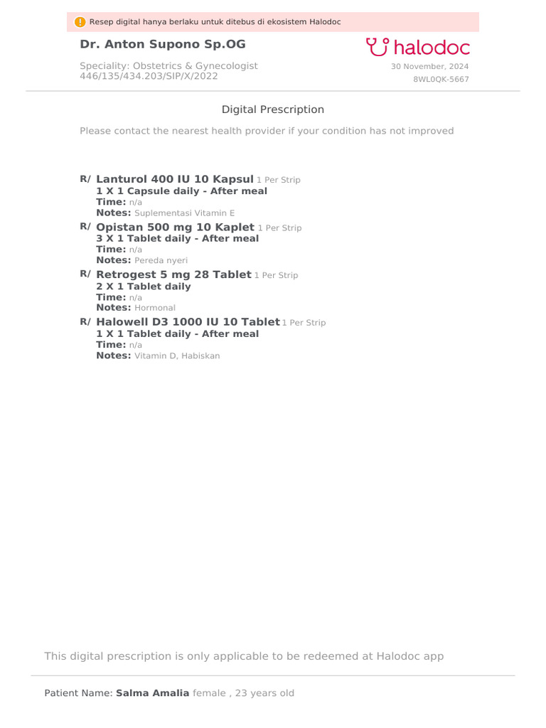 Retrogest 5 mg Prescription Details | PDF