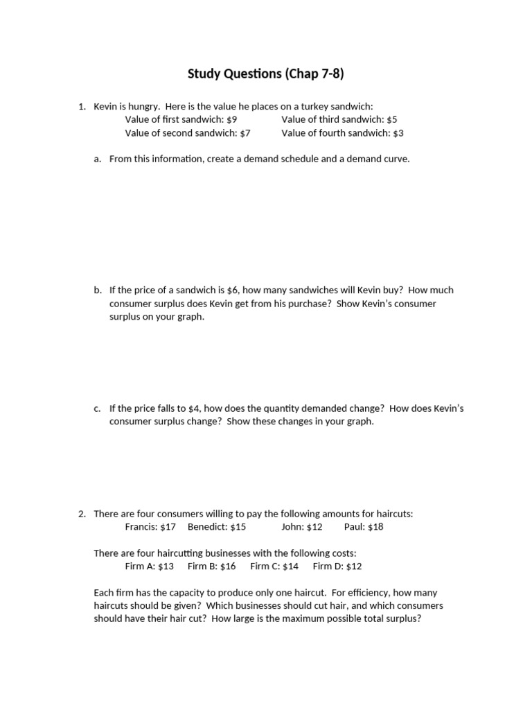 Study Questions | PDF