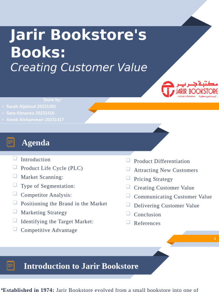 Jarir Bookstore's Books Creating Customer Value | PDF | Market Segmentation | Marketing