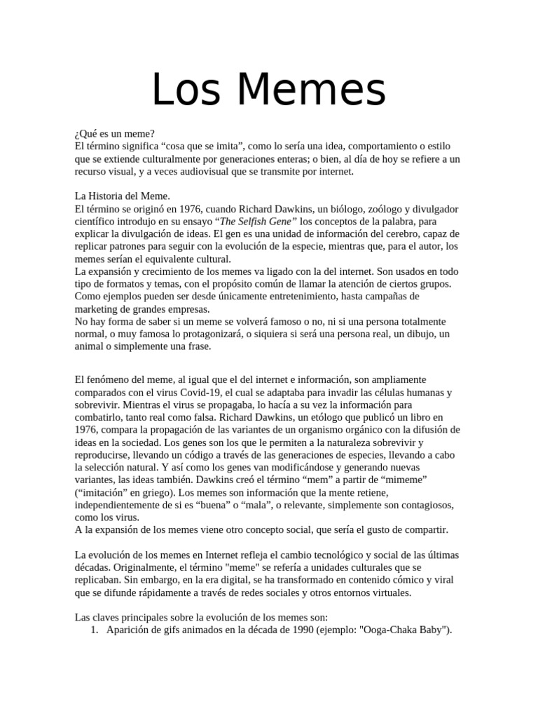 Los Memes | PDF | Meme