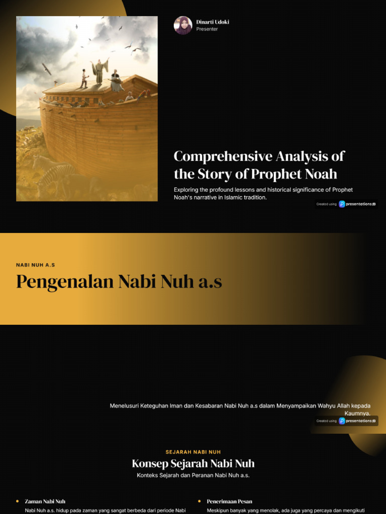 Comprehensive Analysis of The Story of Prophet Noah | PDF